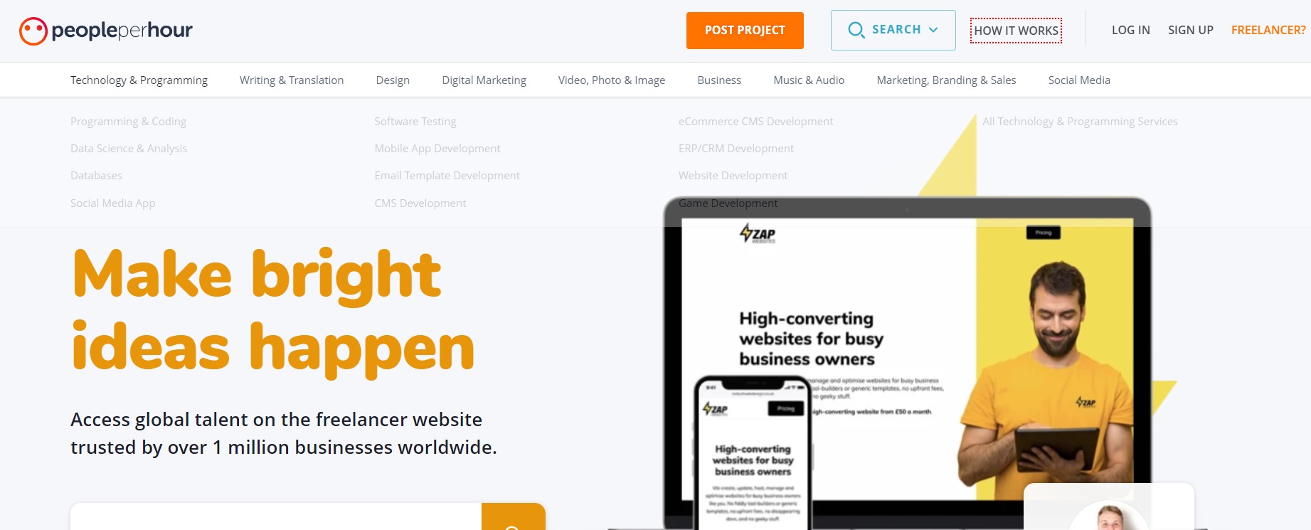 Avis sur PeoplePerHour - Avis Outils